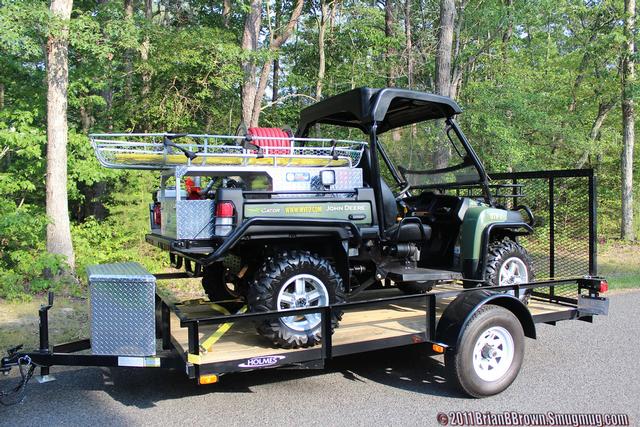 UTV Runs Large Woods Fire in the 4-05 Box - Mechanicsville VFD