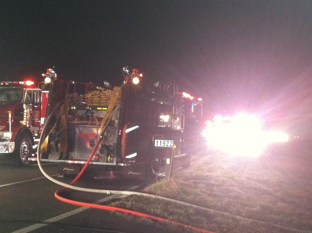 Engines and Chief on Charles House Fire - Mechanicsville VFD