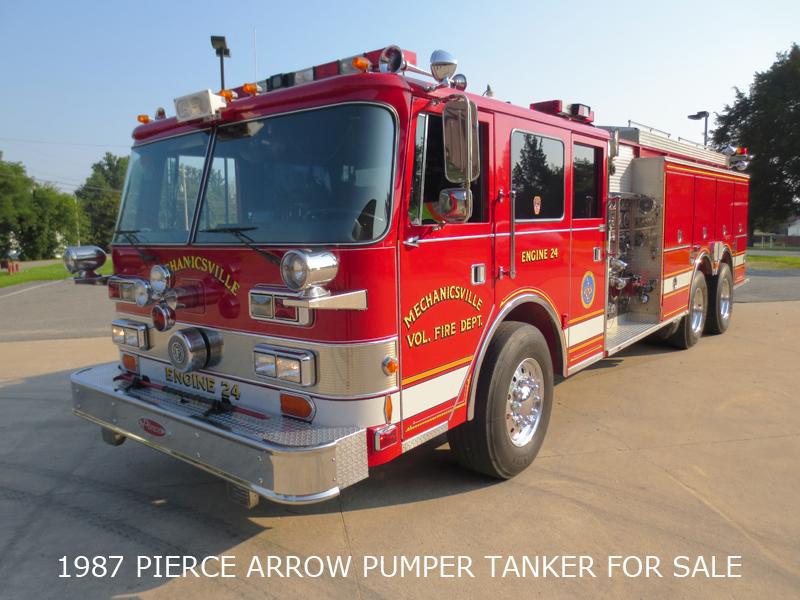 1987 Pierce Arrow Pumper Tanker For Sale - "SOLD" - Mechanicsville ...